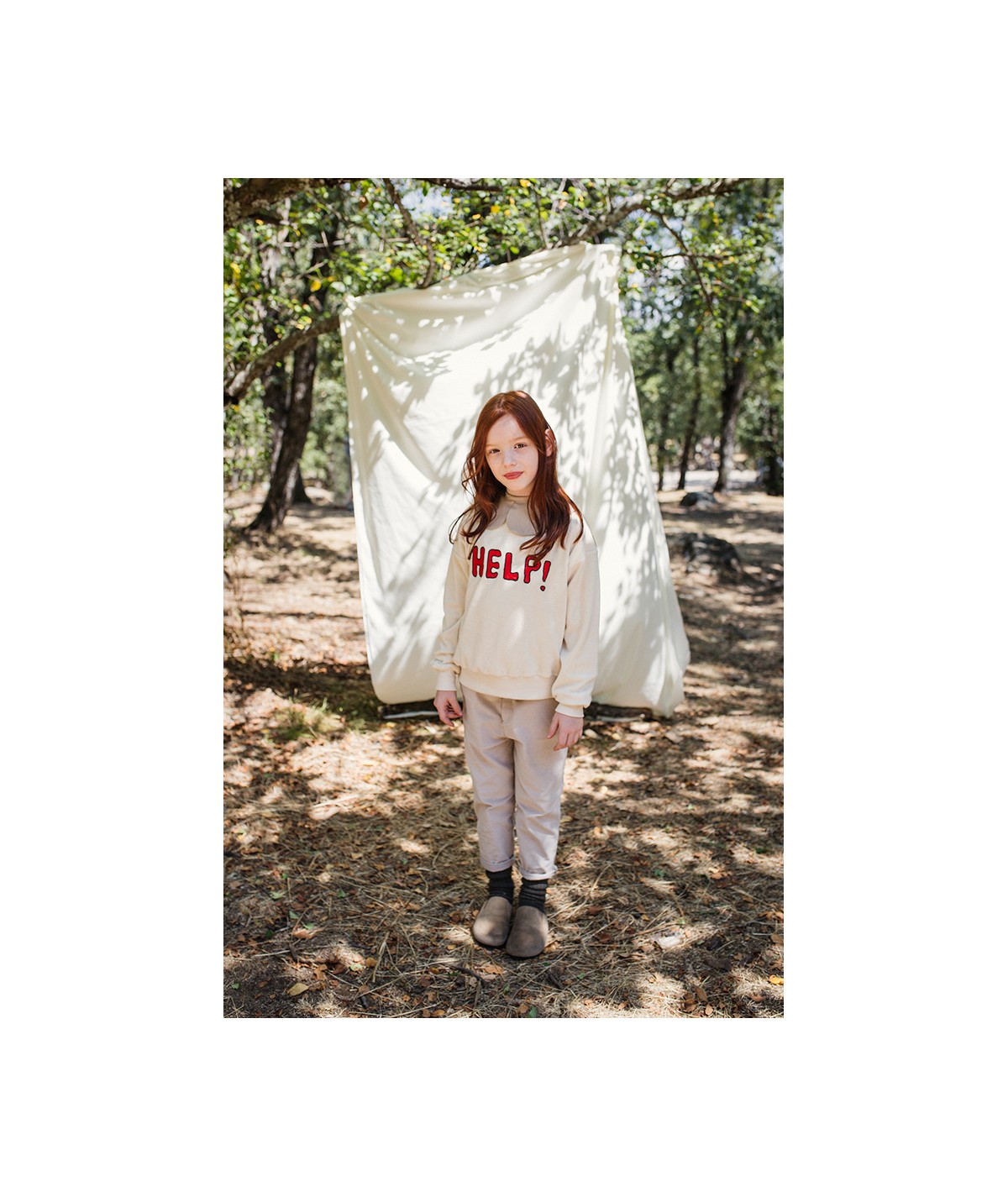 SUSTAINABLE CLOTHES FOR CHILDREN. LINEN KID COLLAR